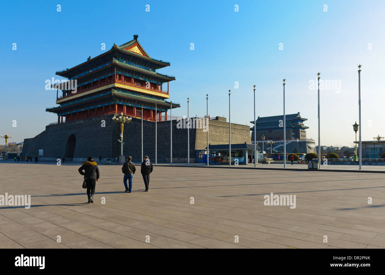 Zhenghyang Gate (left) and Archery Gate (right). The southern entry ...