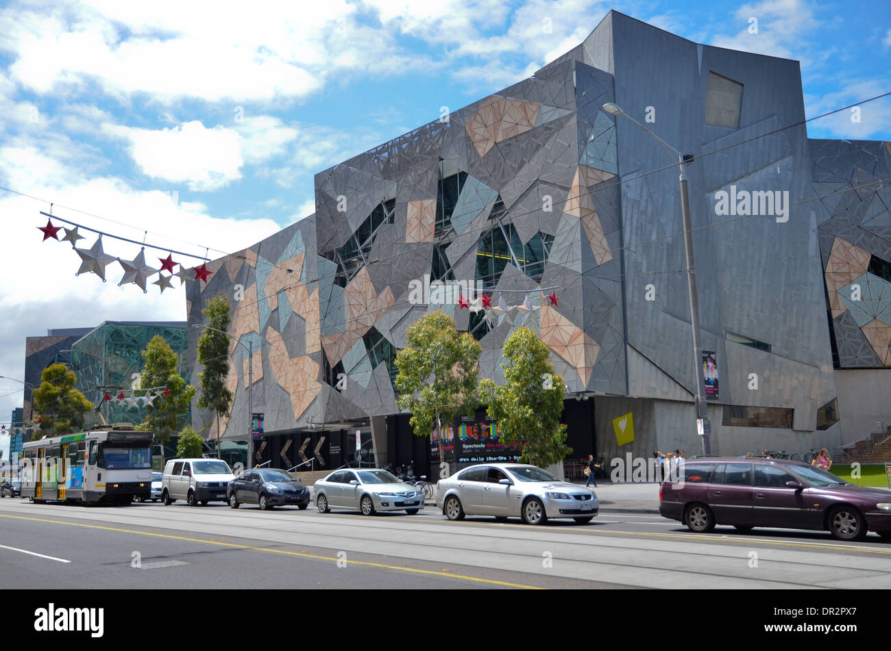 Federation Square and ACMI in Melbourne, Victoria, Australia Stock ...