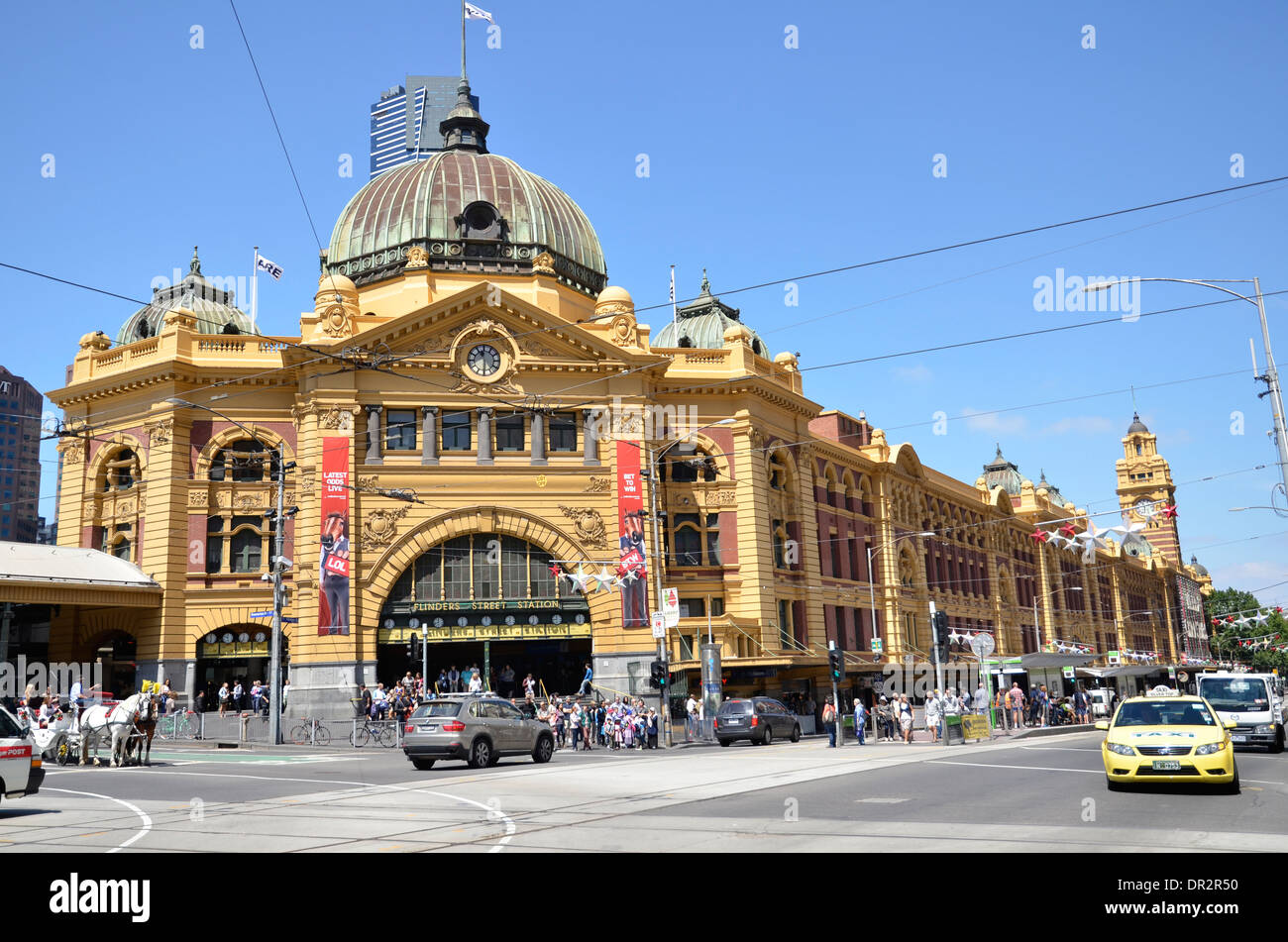 Flinders Street Station in Melbourne, Victoria, Australia Stock Photo ...