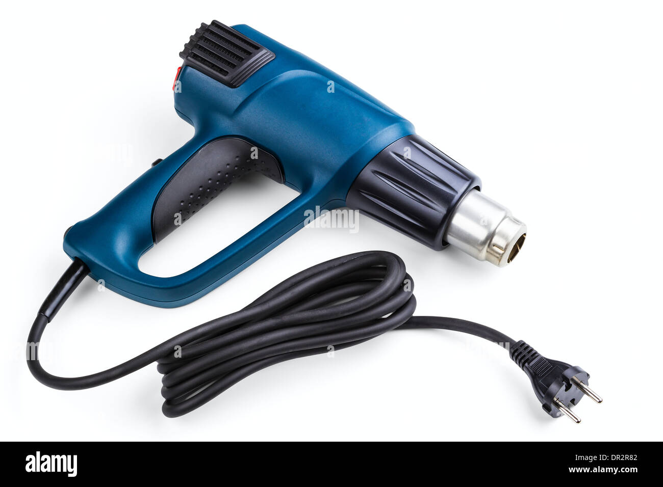 industrial programmable heat gun with LCD display isolated on white ...