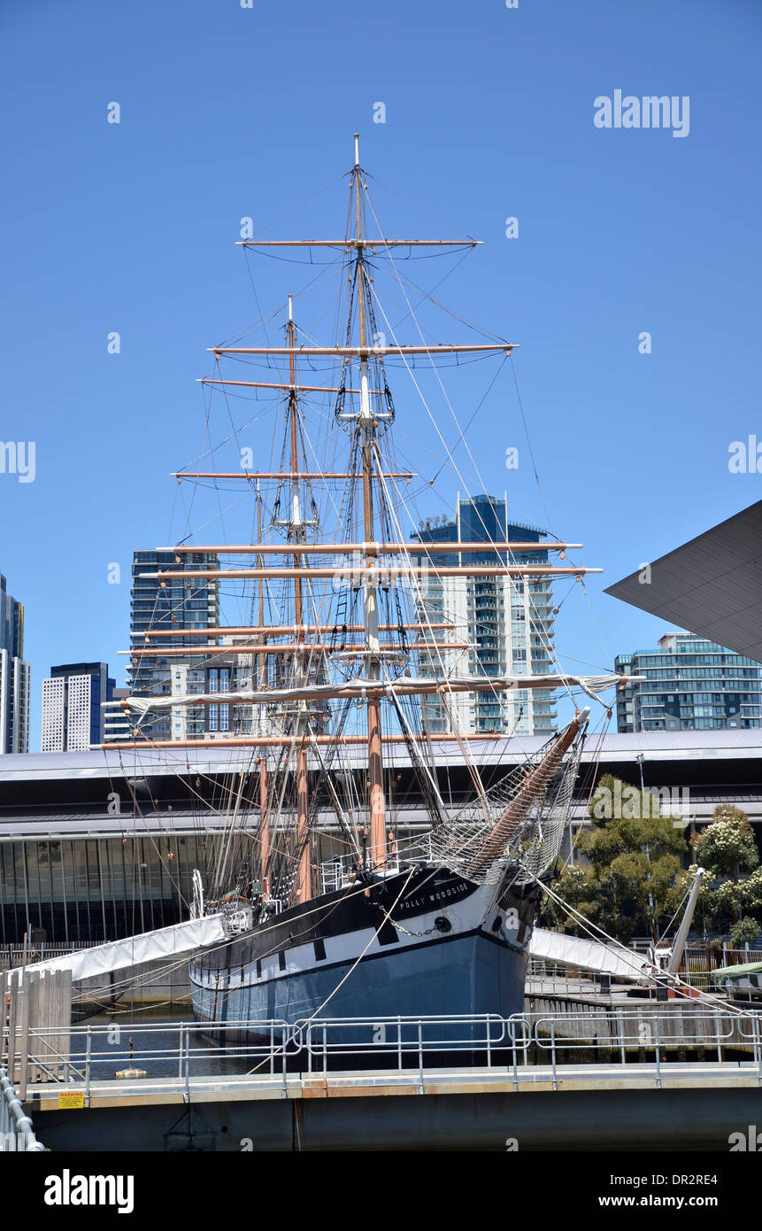 Polly Woodside, an iron hulled barque at the Melbourne Maritime Museum ...