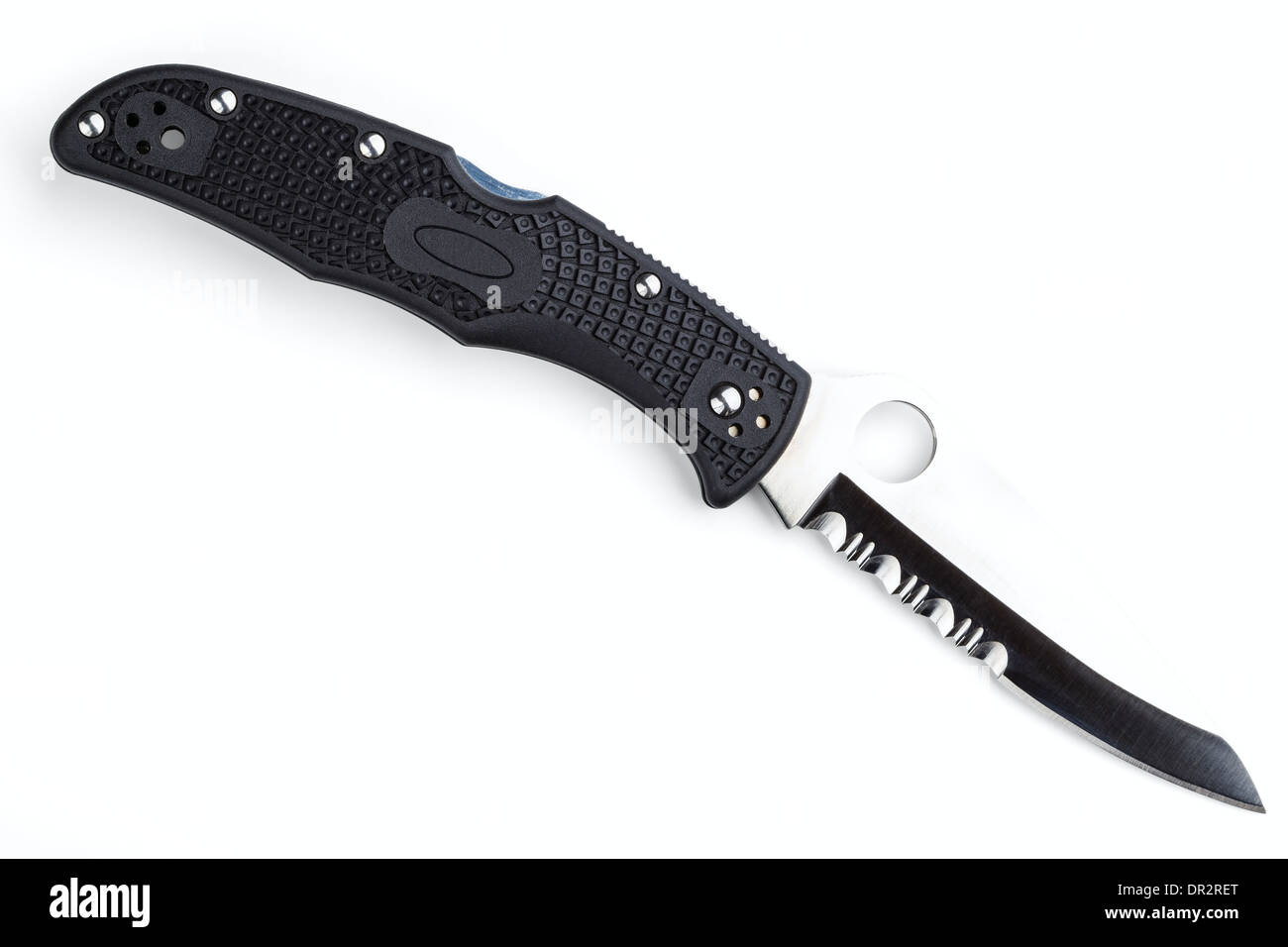 Folding pocket knife with one edge isolated on white background Stock ...