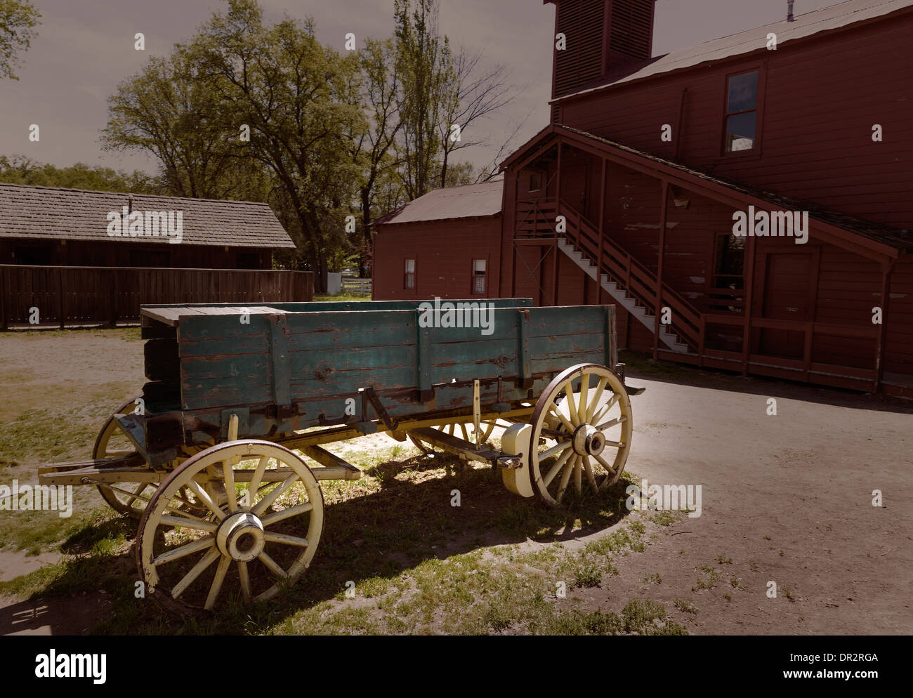 California Columbia carriage in a real old Western Gold Rush Town in ...