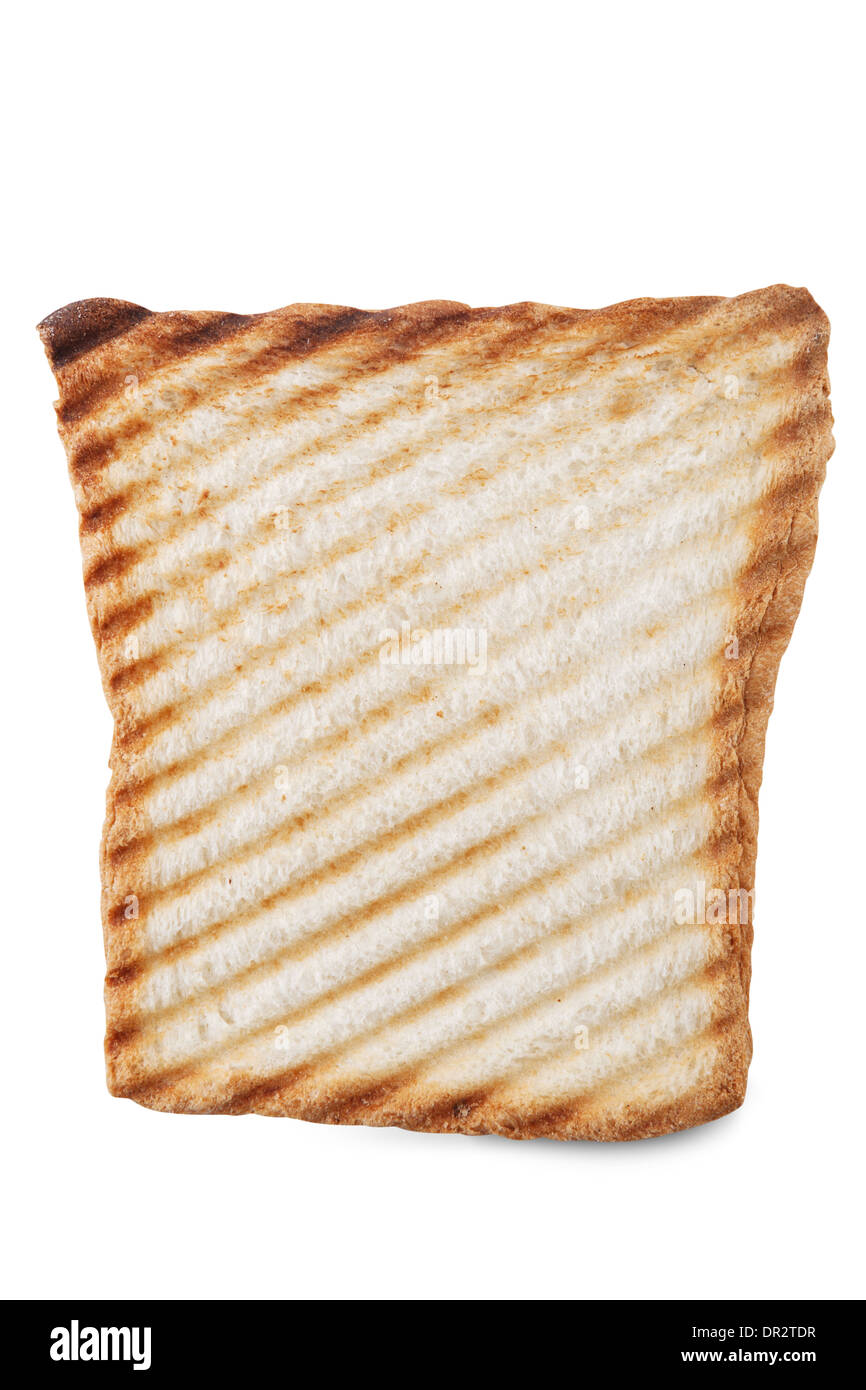 toasted bread isolated on white. Clipping path included Stock Photo - Alamy