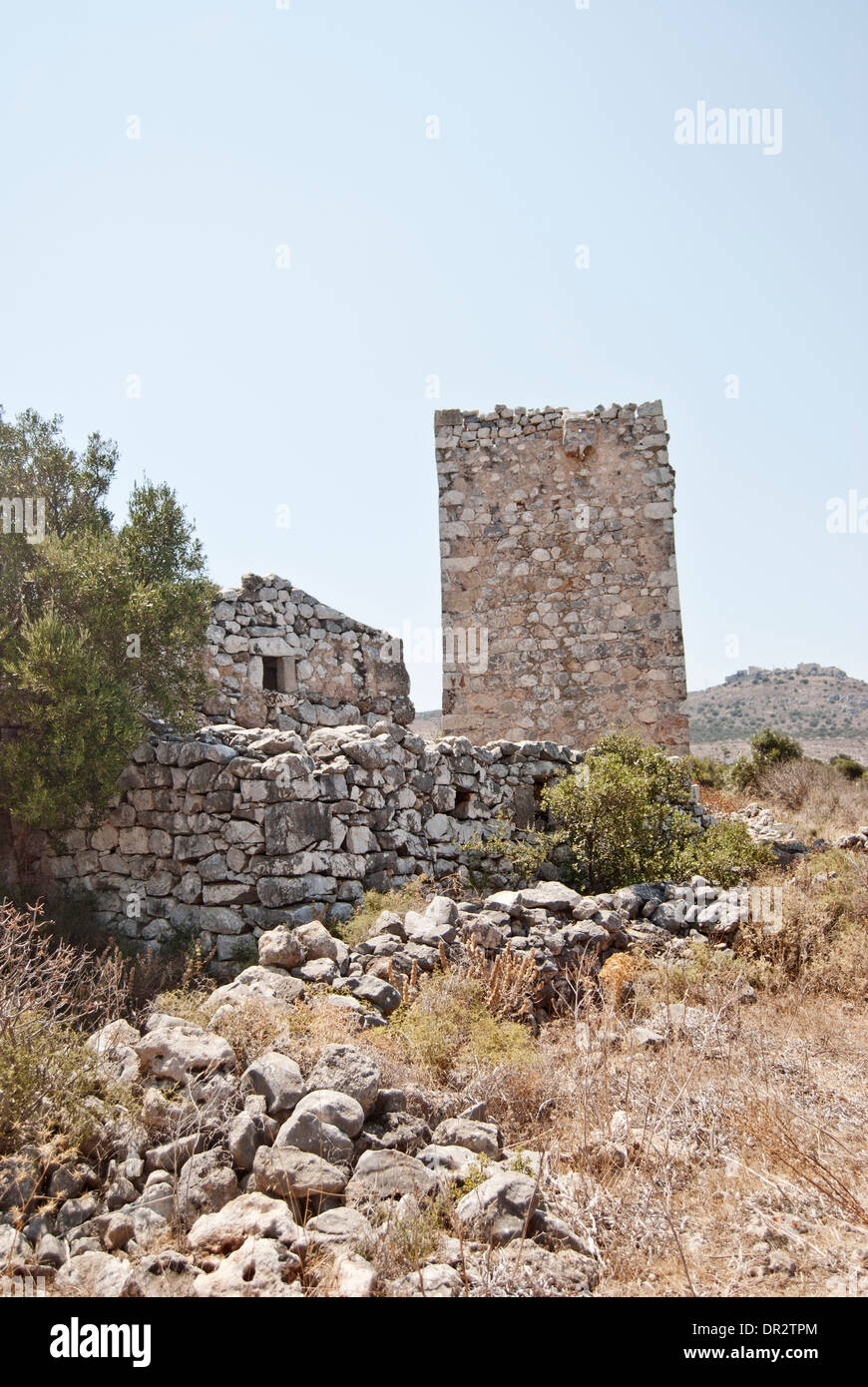 Mani greece tower house hi-res stock photography and images - Alamy