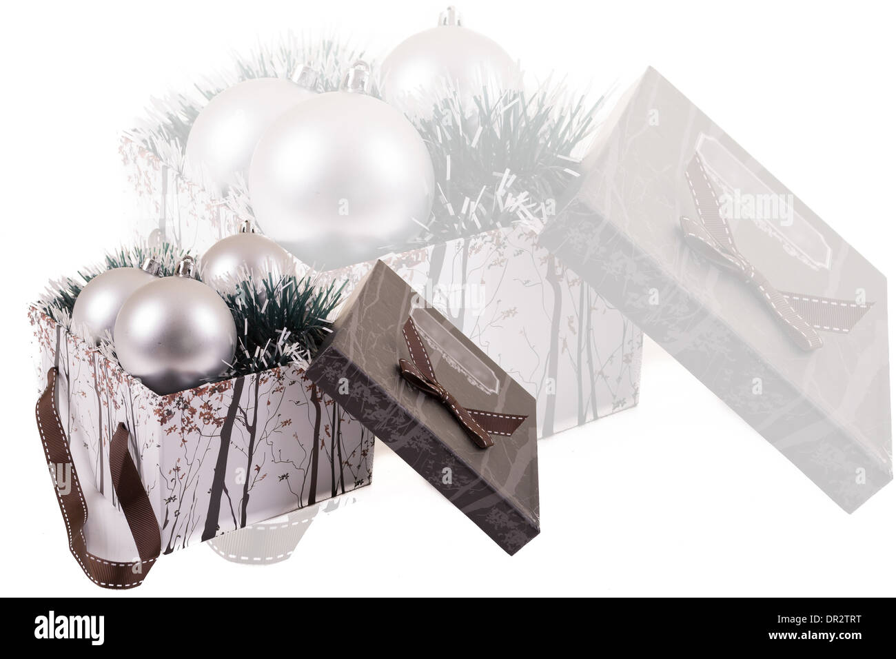 Gift box with watermark Stock Photo - Alamy