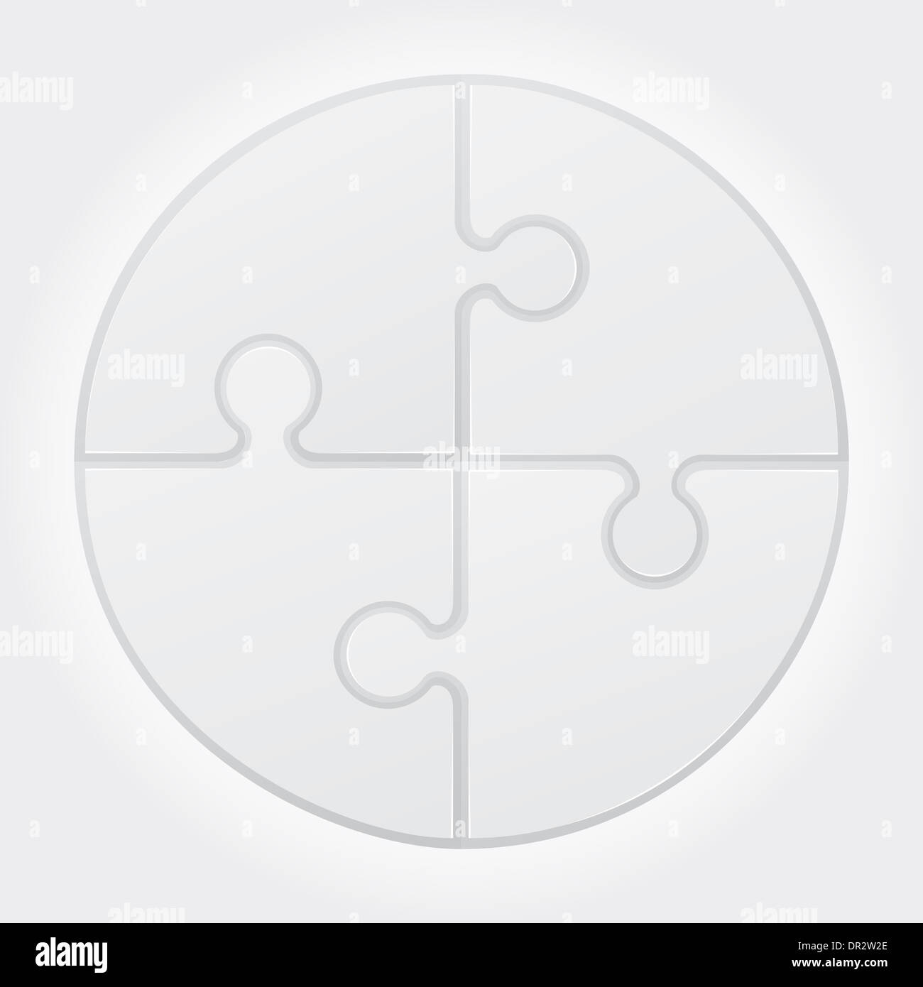 round puzzle illustration isolated on white background Stock Photo - Alamy