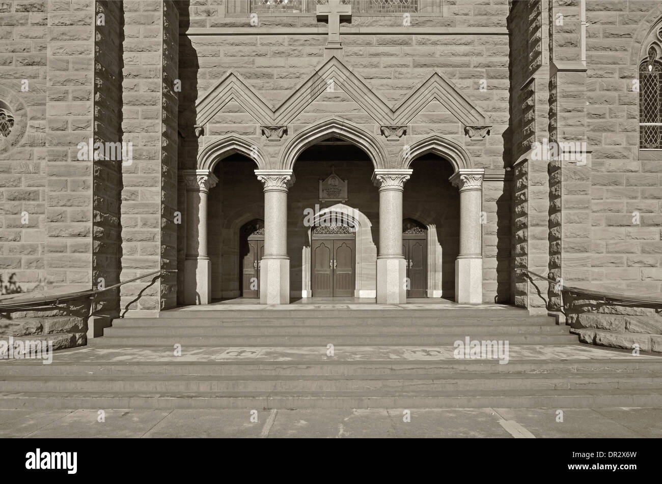 front entrance of st mary's catholic church, warwick, queensland, in ...