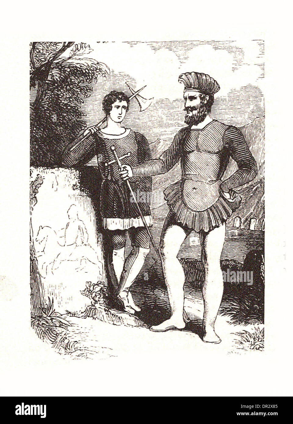 Vikings - Britsh engraving Stock Photo - Alamy