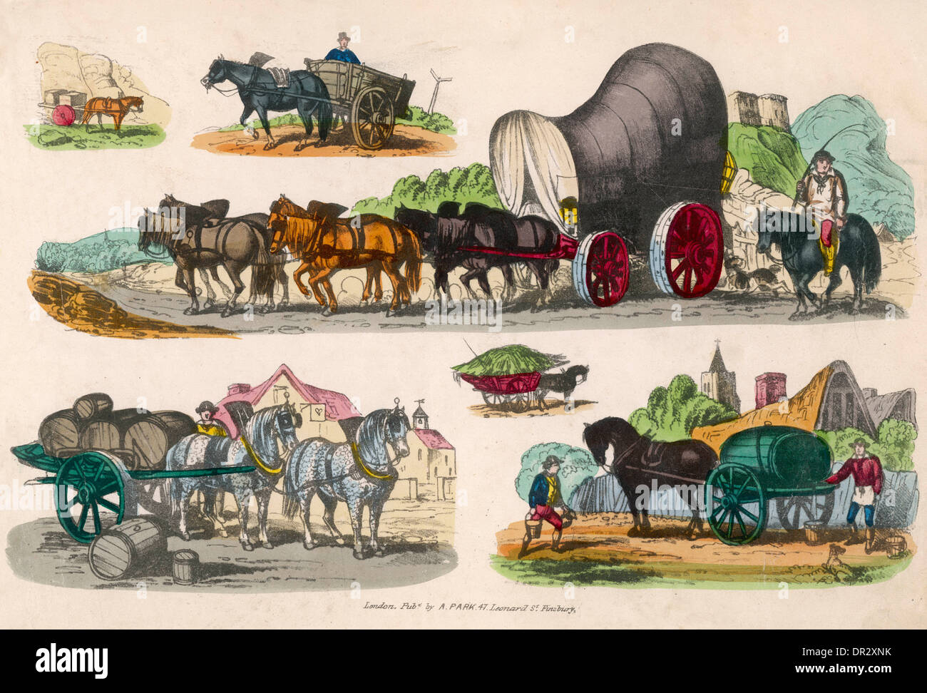 Horse drawn wagons hi-res stock photography and images - Alamy