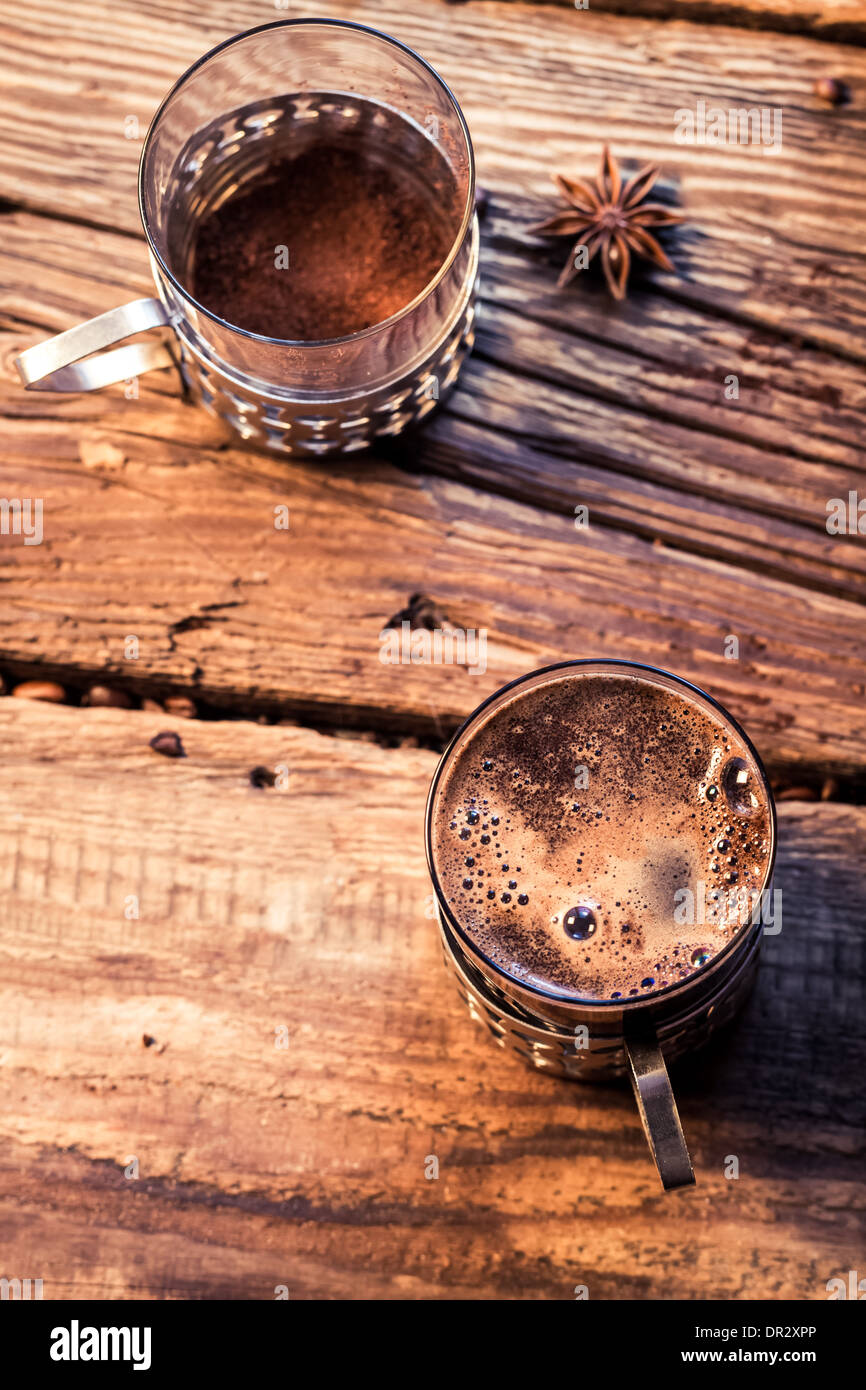 Smell of freshly brewed coffee Stock Photo - Alamy