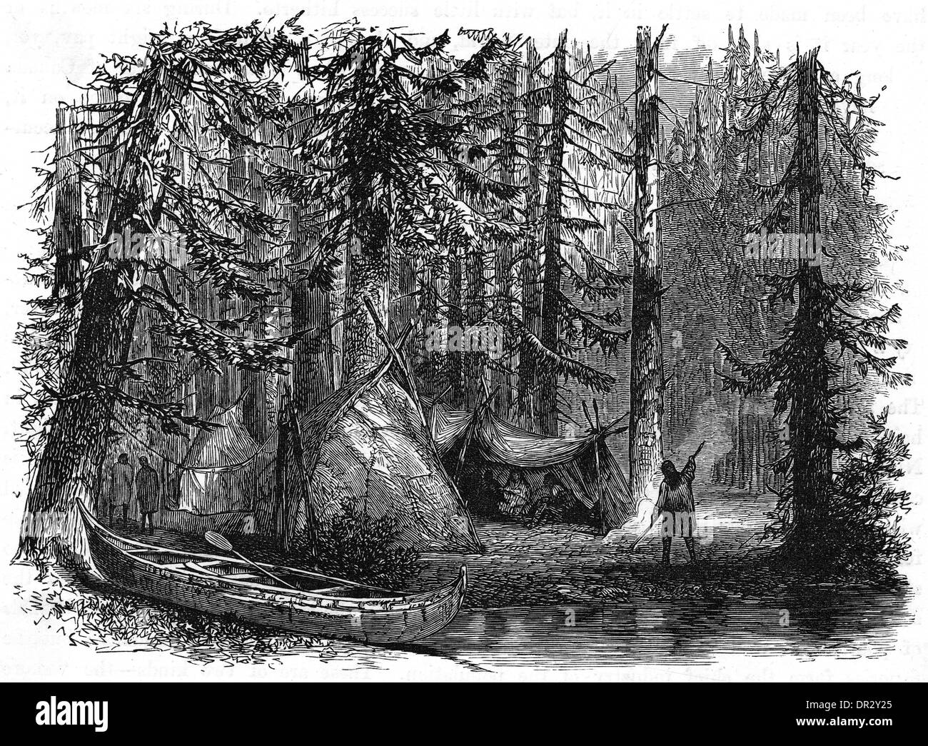 Canada canoe Black and White Stock Photos & Images - Alamy