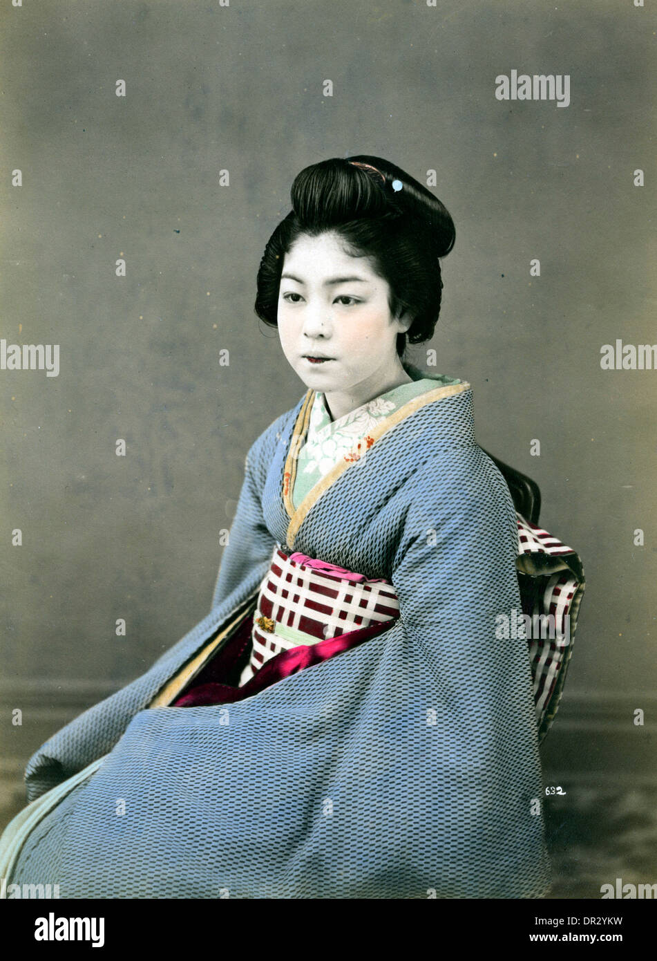 Portrait of a Geisha Stock Photo - Alamy