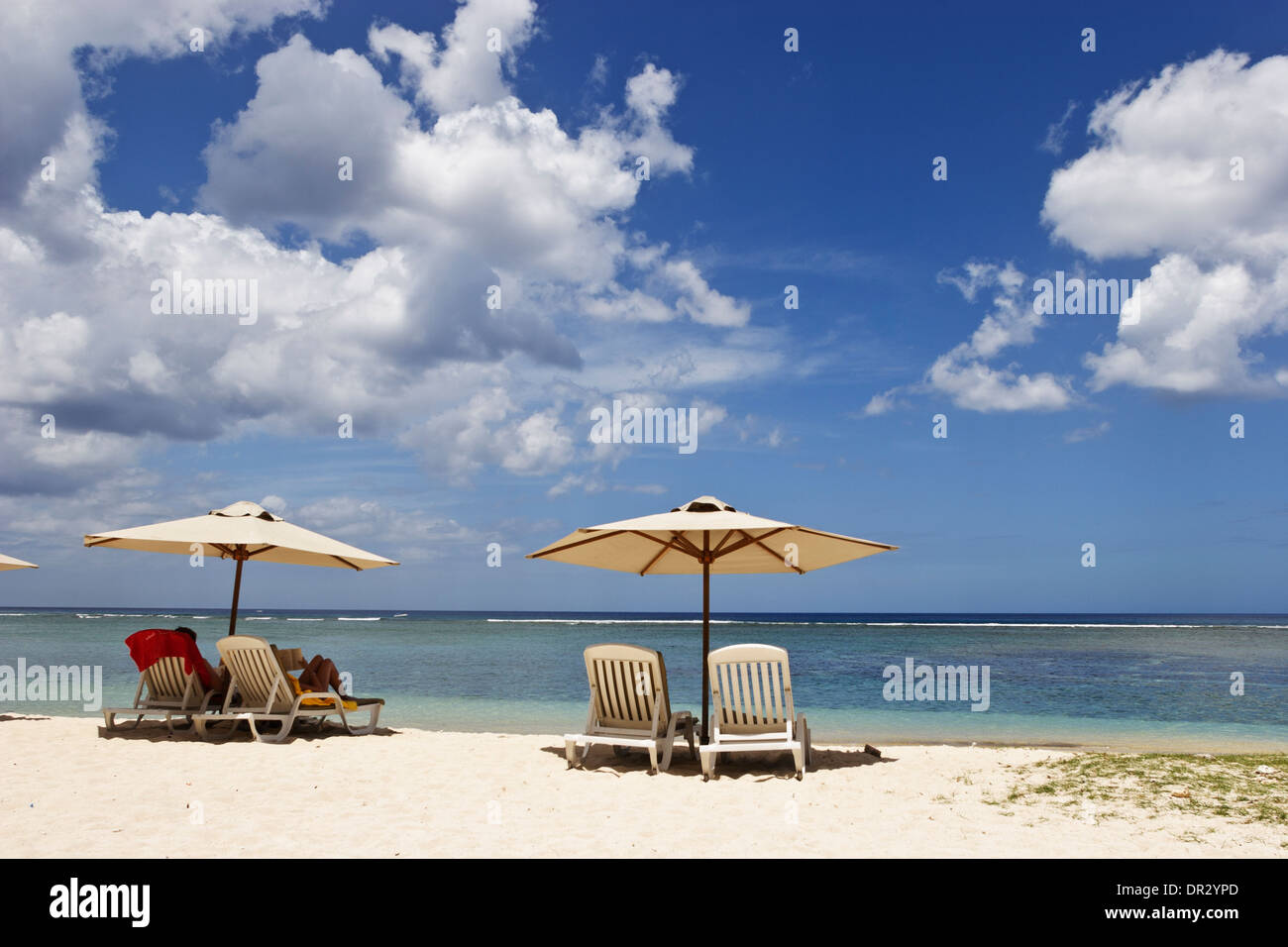 Mauritius beach sunbathing hi-res stock photography and images - Alamy
