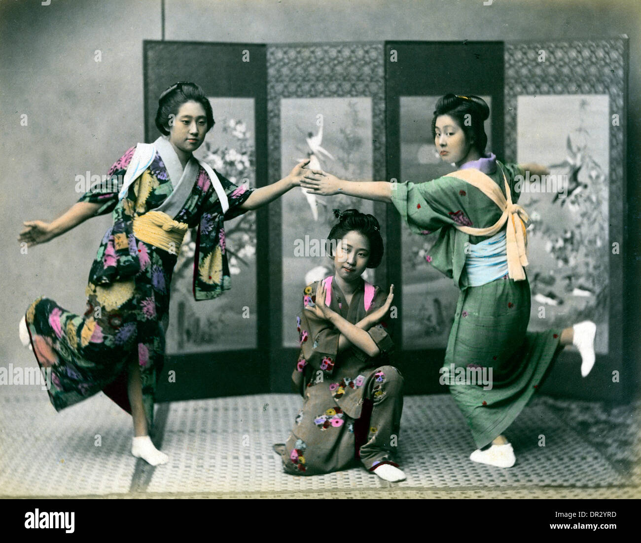 Japanese dancing party Stock Photo - Alamy
