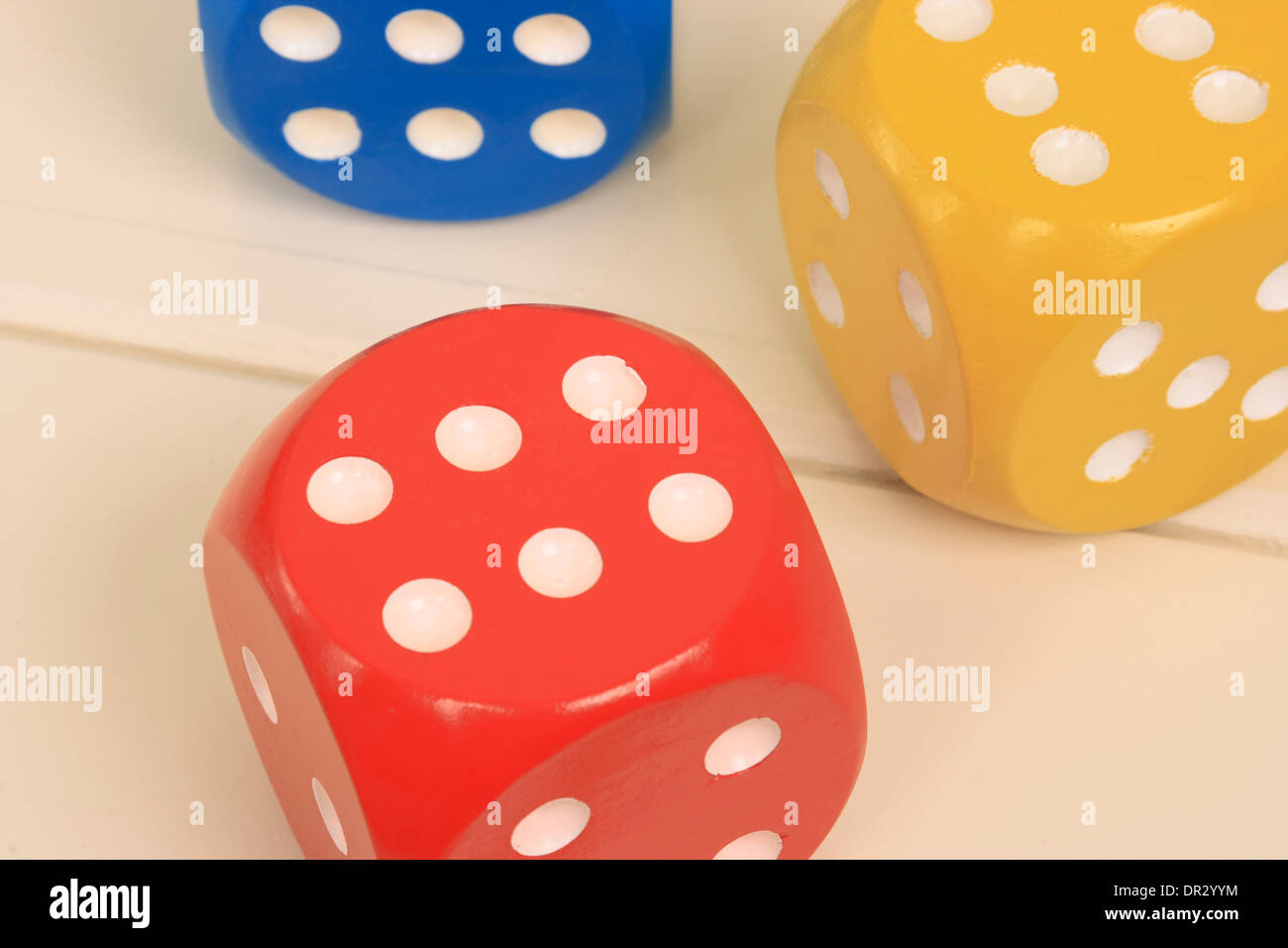 Yellow dice hi-res stock photography and images - Alamy