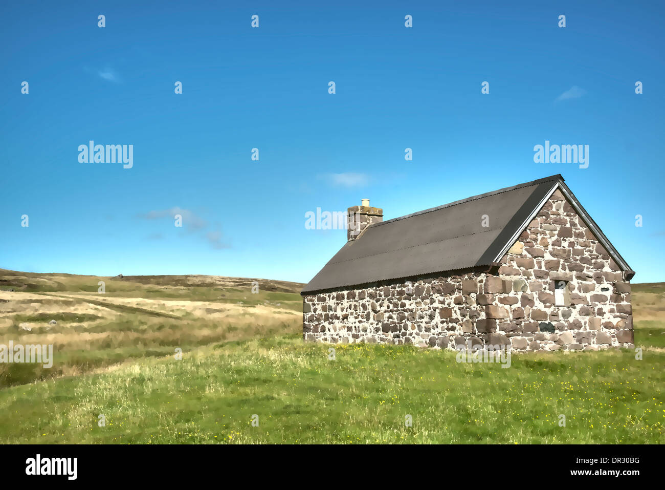 Stone Bothy, Scotland Stock Photo - Alamy