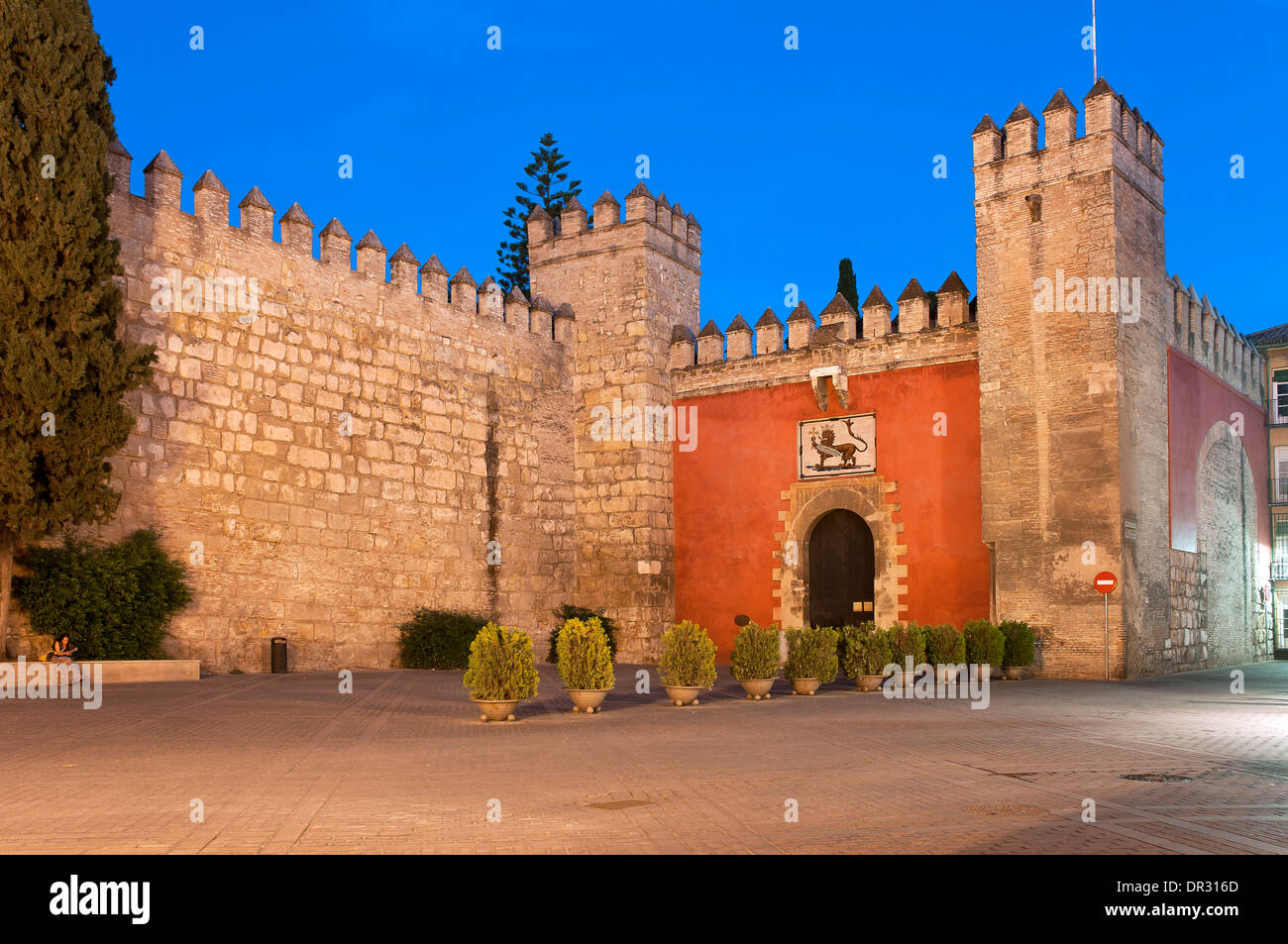 Royal Alcazar-Lion's Gate, Seville, Region of Andalusia, Spain, Europe ...