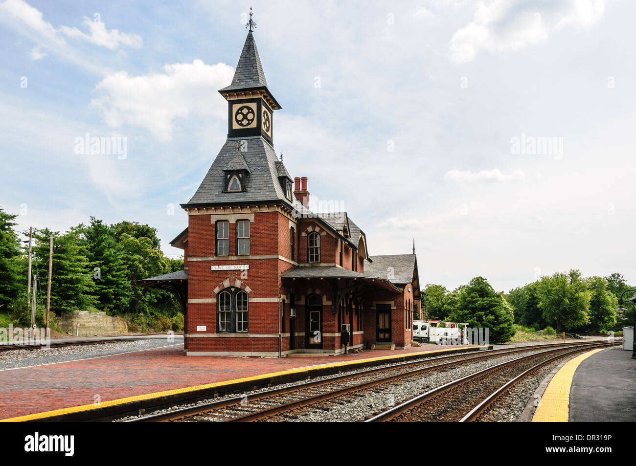 Point Of Rocks Railroad Station, Point of Rocks, Maryland Stock Photo ...