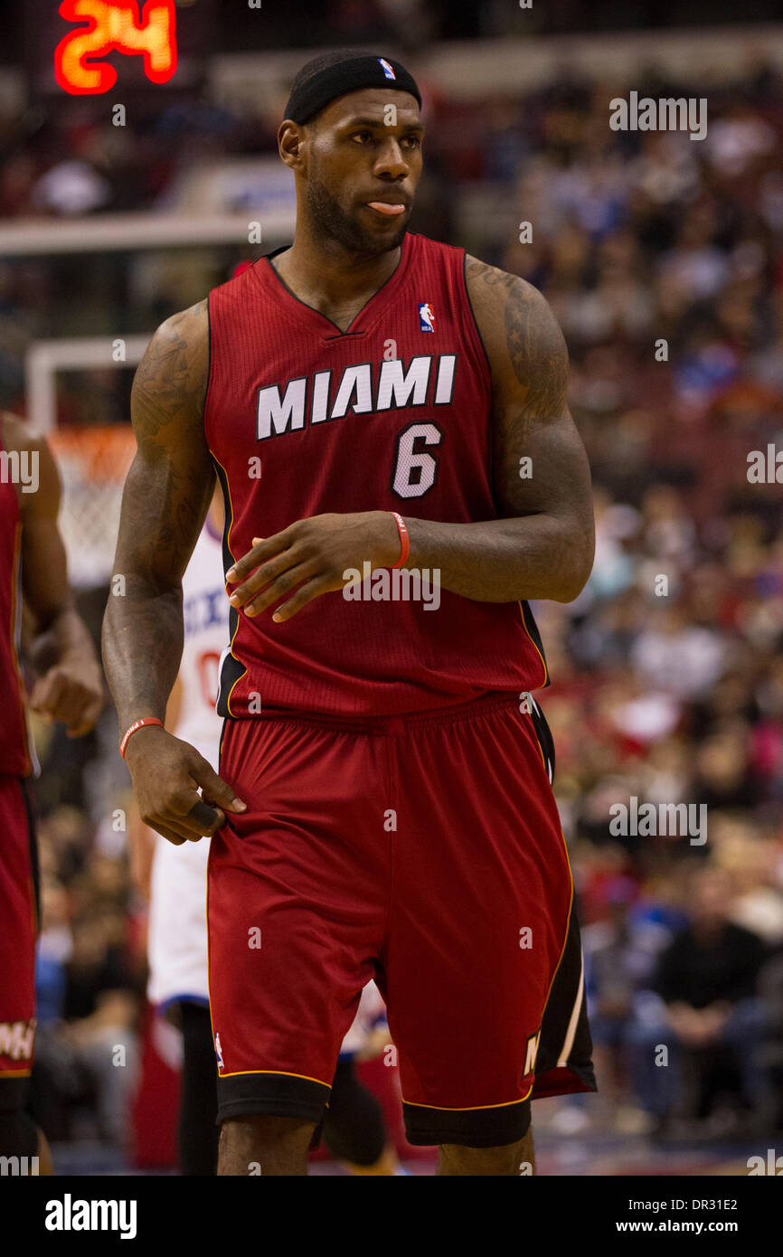 Philadelphia, Pennsylvania, USA . 17th Jan, 2014. Miami Heat small ...
