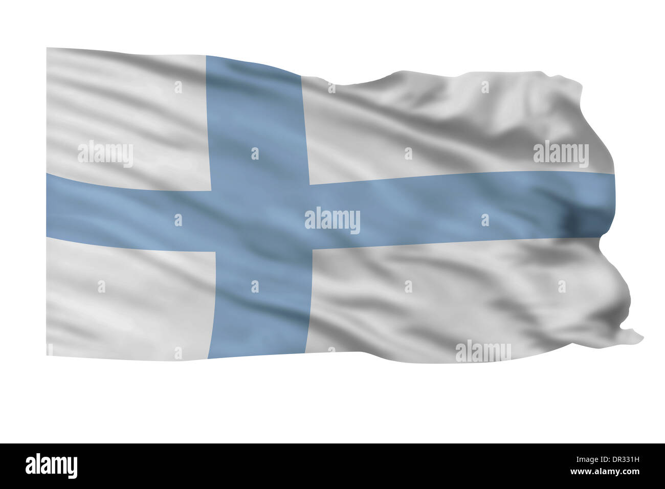 Flag of the finland Cut Out Stock Images & Pictures - Alamy