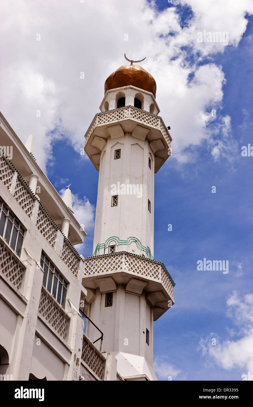 Markazi Mosque tower, Port Louis, Mauritius Stock Photo - Alamy