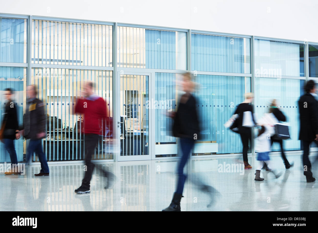 walking people, motion blur Stock Photo - Alamy