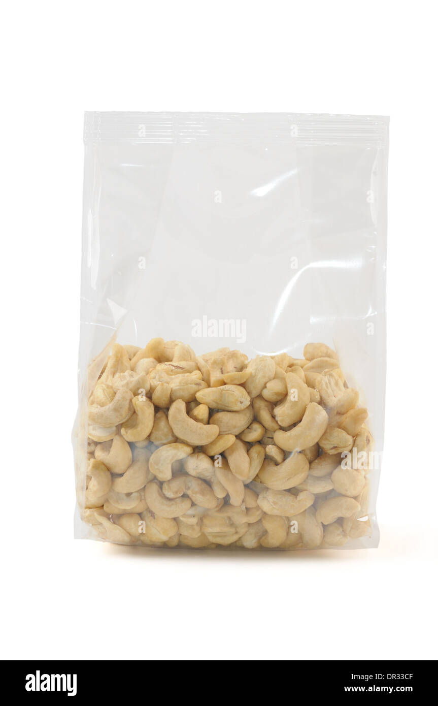 Packed cashew nuts isolated on the white background Stock Photo - Alamy