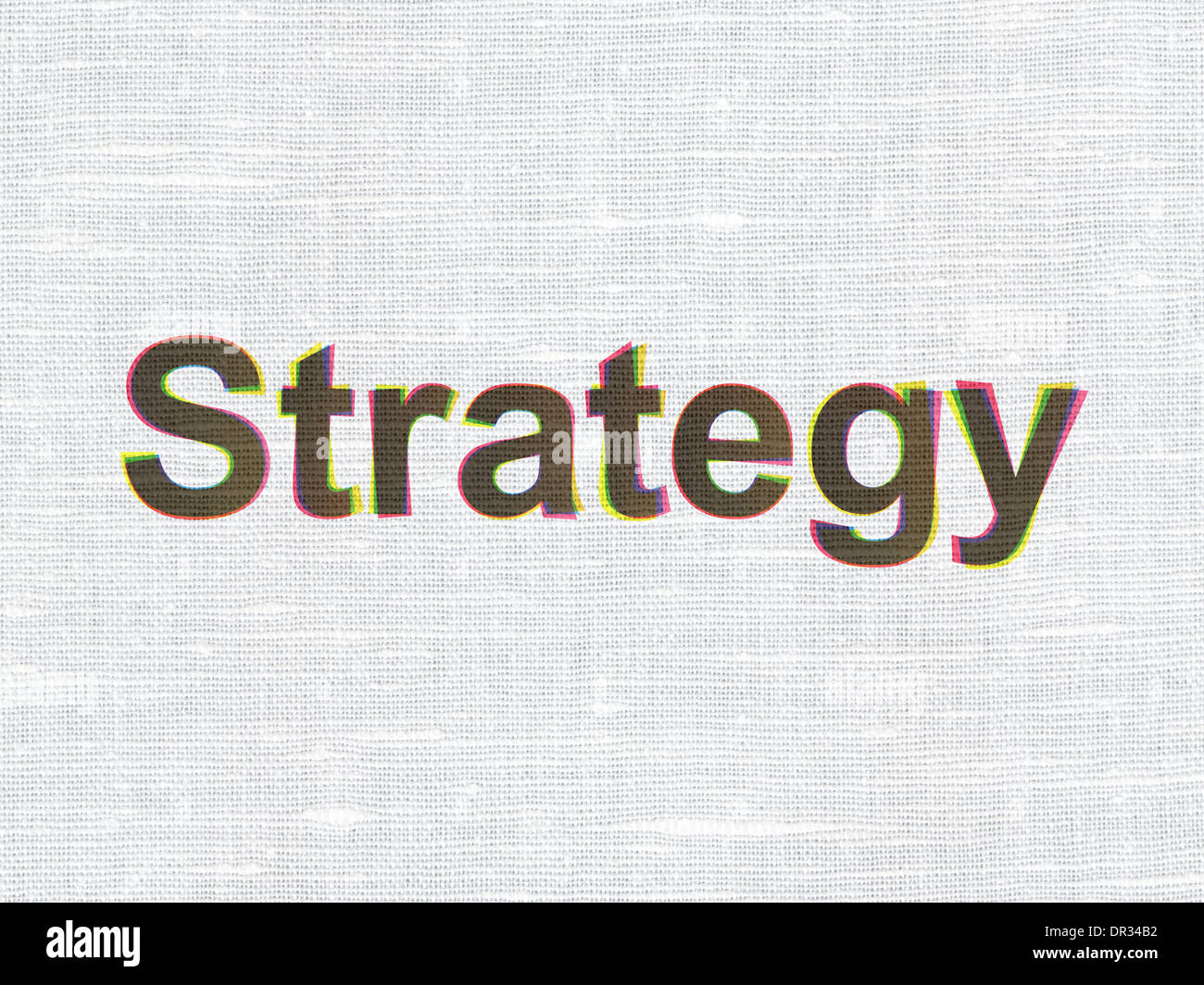 Business concept: Strategy on fabric texture background Stock Photo - Alamy
