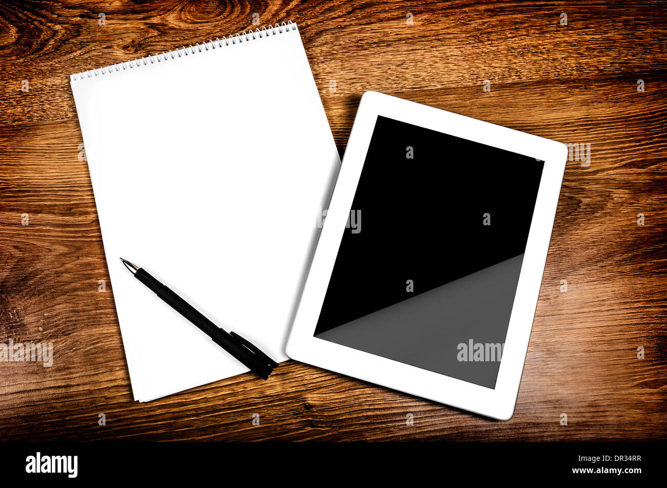 Tablet with an empty screen Stock Photo - Alamy