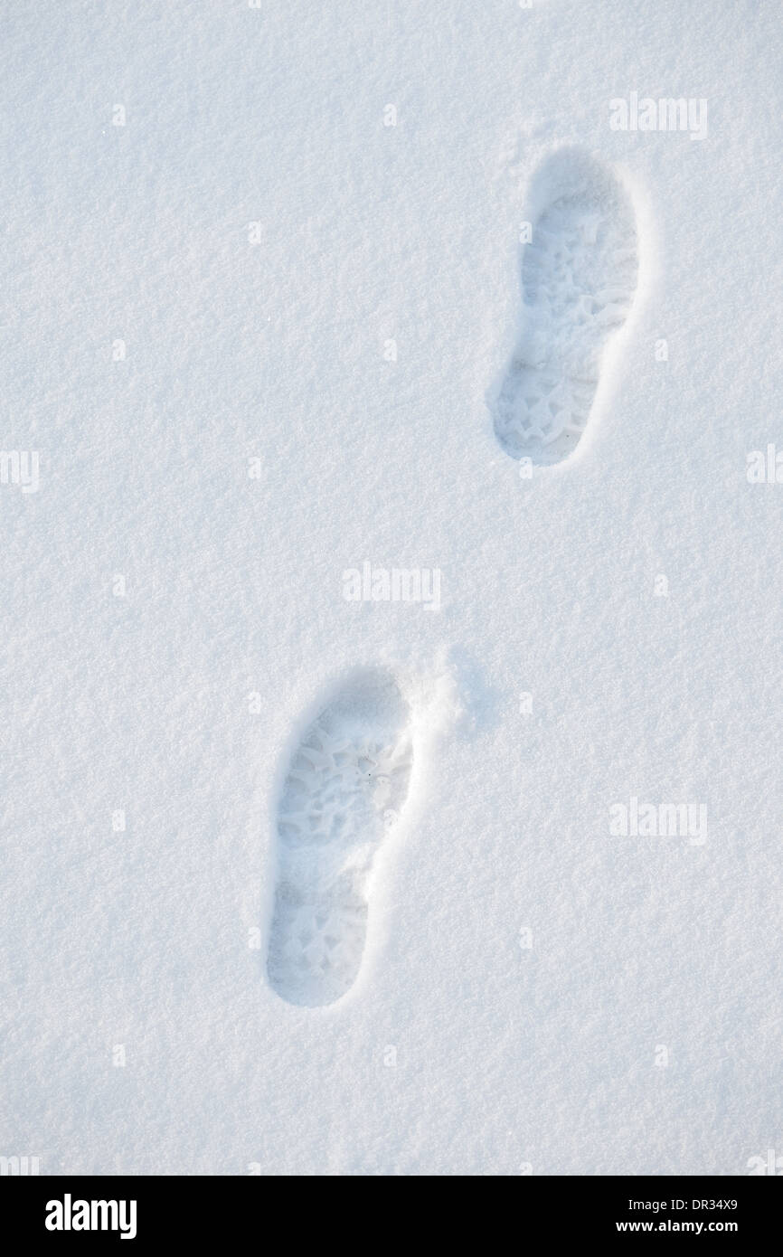 White footprint hi-res stock photography and images - Alamy