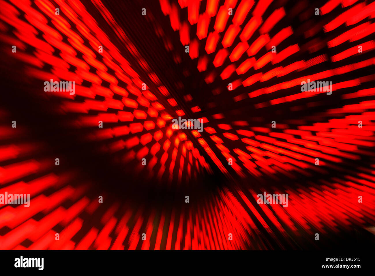 Red lights an LED wall Stock Photo - Alamy