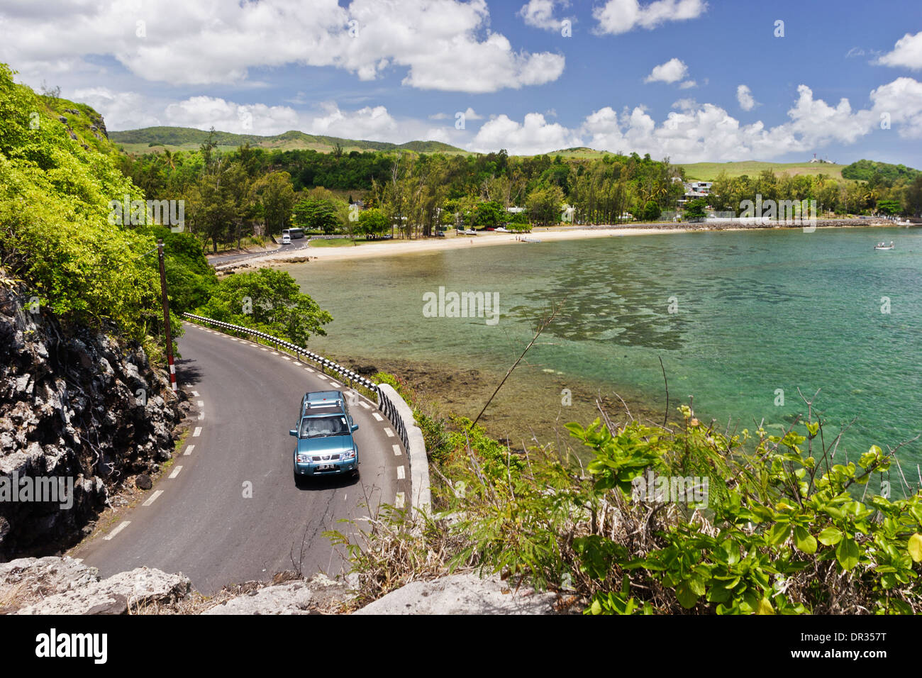 Maconde near Baie du Cap has winding roads at sea level and a high ...