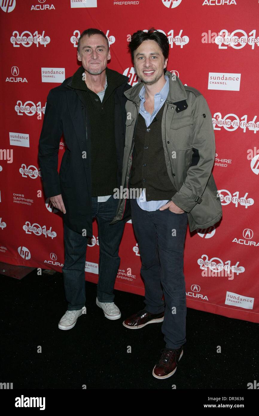 Park City, UT, USA. 18th Jan, 2014. Adam Braff, Zach Braff at arrivals ...