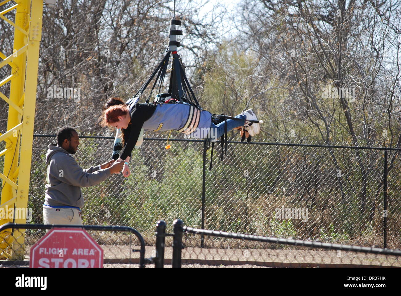 Dallas, USA. 18th Jan 2014. Zero Gravity was packed on this clear and ...