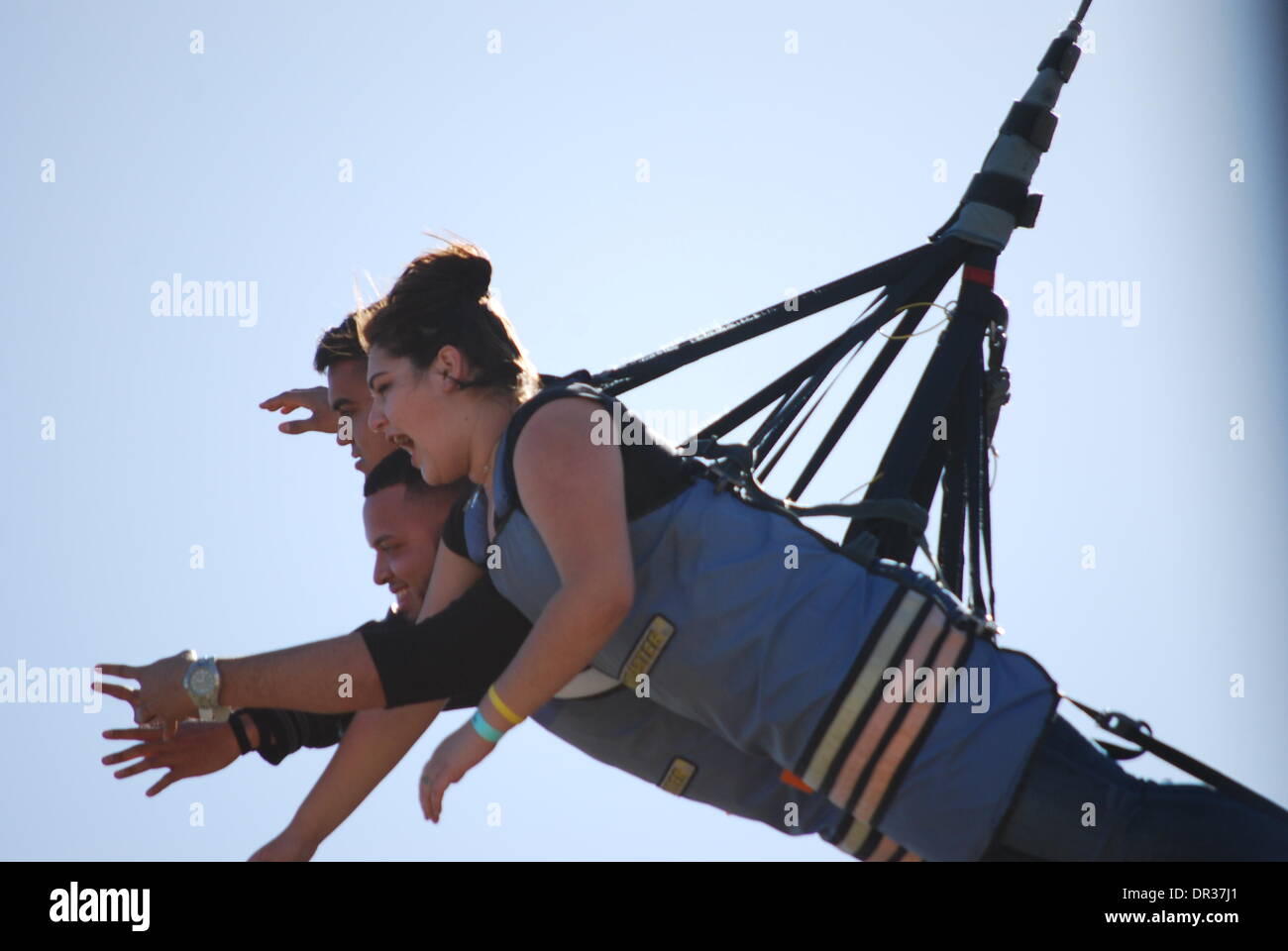 Dallas, USA. 18th Jan 2014. Zero Gravity was packed on this clear and ...
