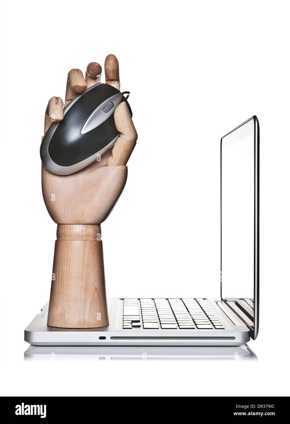 Robot hand in business Cut Out Stock Images & Pictures - Alamy