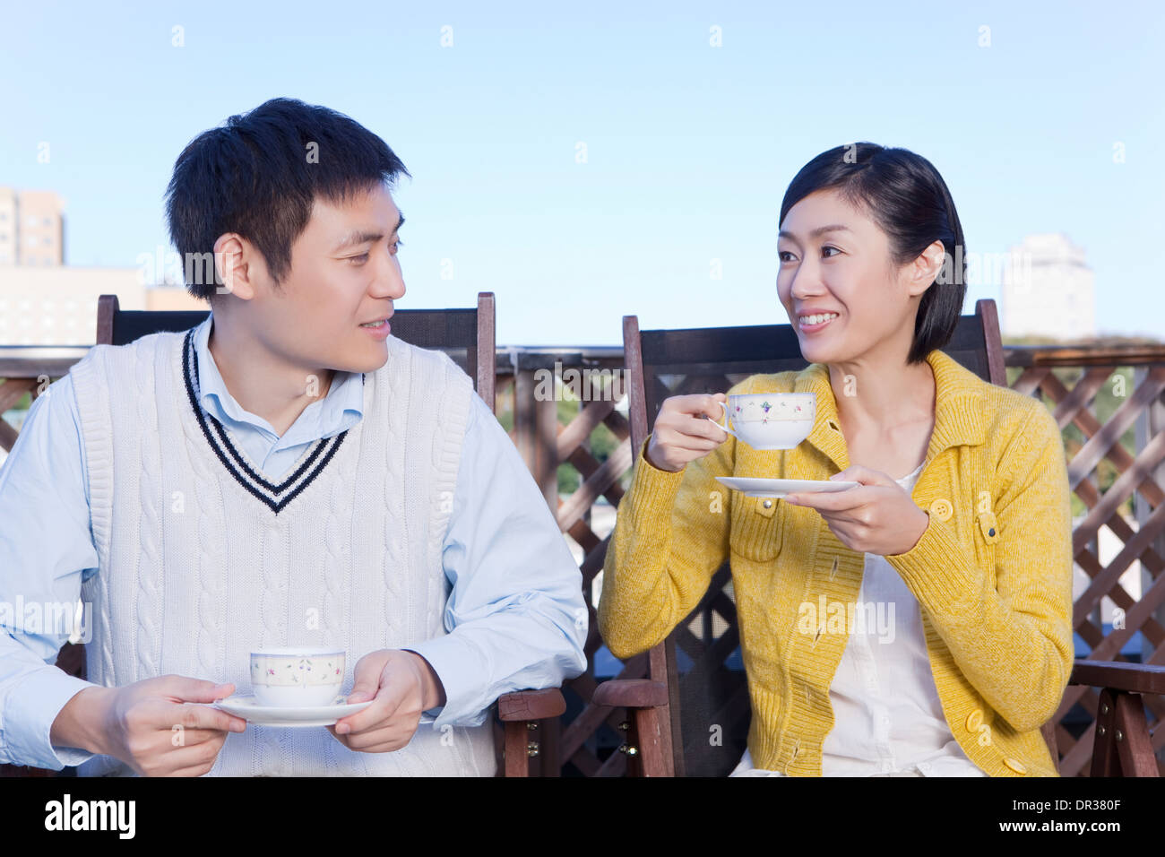 Two women having afternoon tea hi-res stock photography and images - Alamy