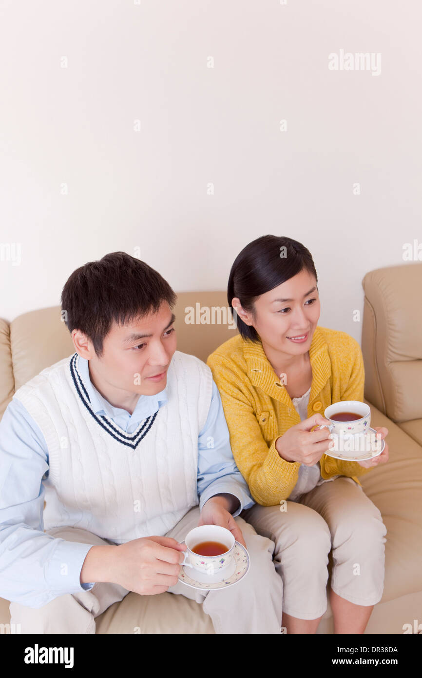 Two Women Having Afternoon Tea High Resolution Stock Photography and ...