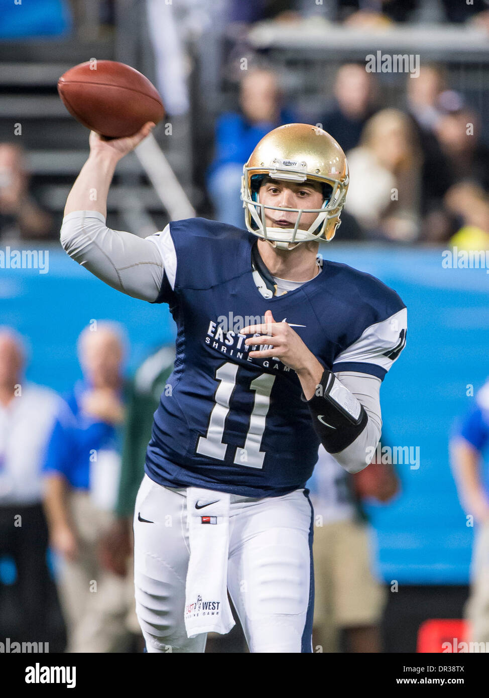 St Petersburg, Florida, USA. 18th Jan 2014. West quarterback Tommy Rees ...