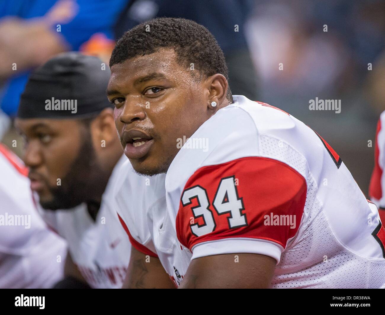 St Petersburg, Florida, USA. 18th Jan 2014. East linebacker DeDe ...