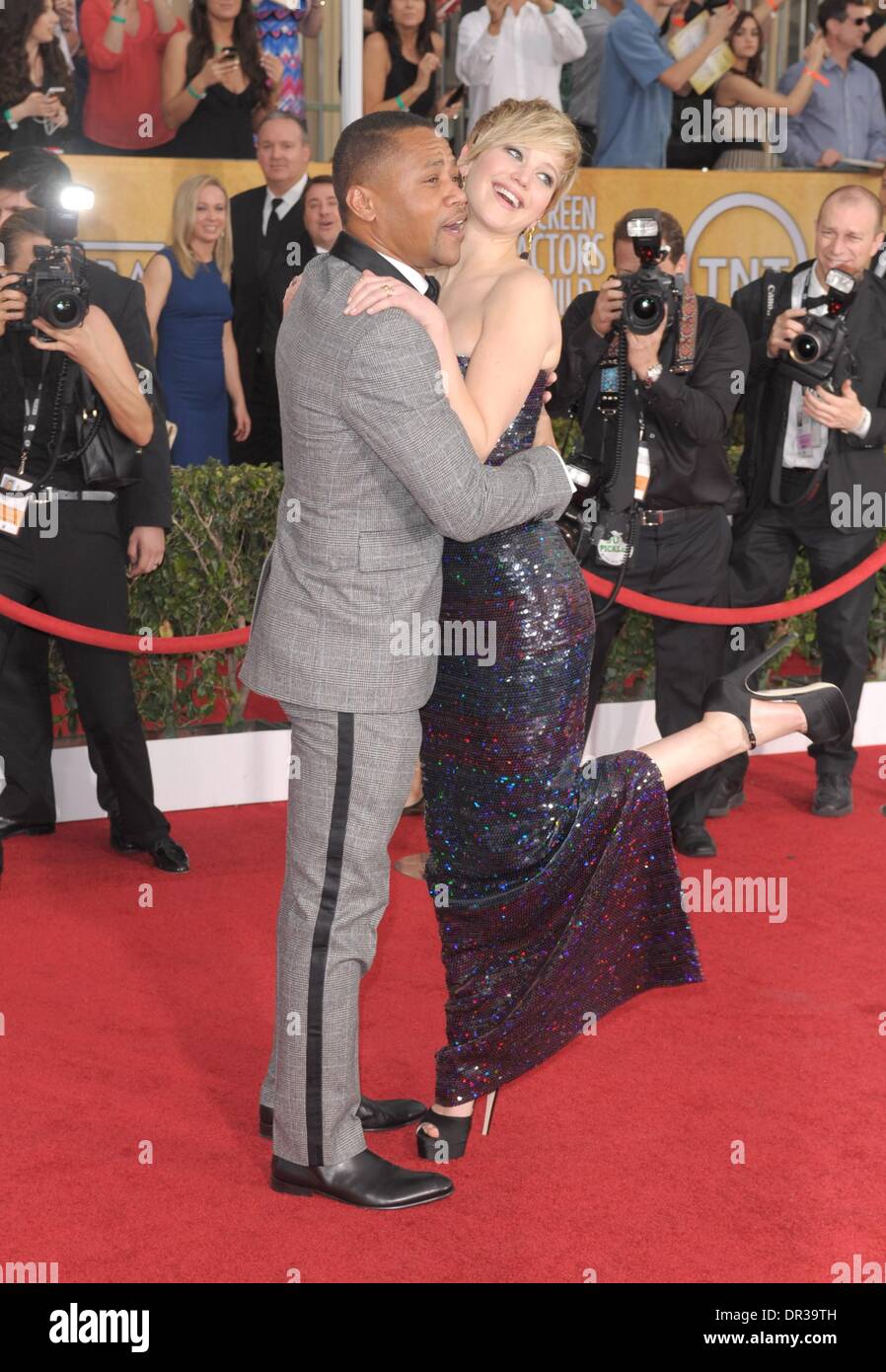 Los Angeles, CA, USA. 18th Jan, 2014. Cuba Gooding Jr., Jennifer ...