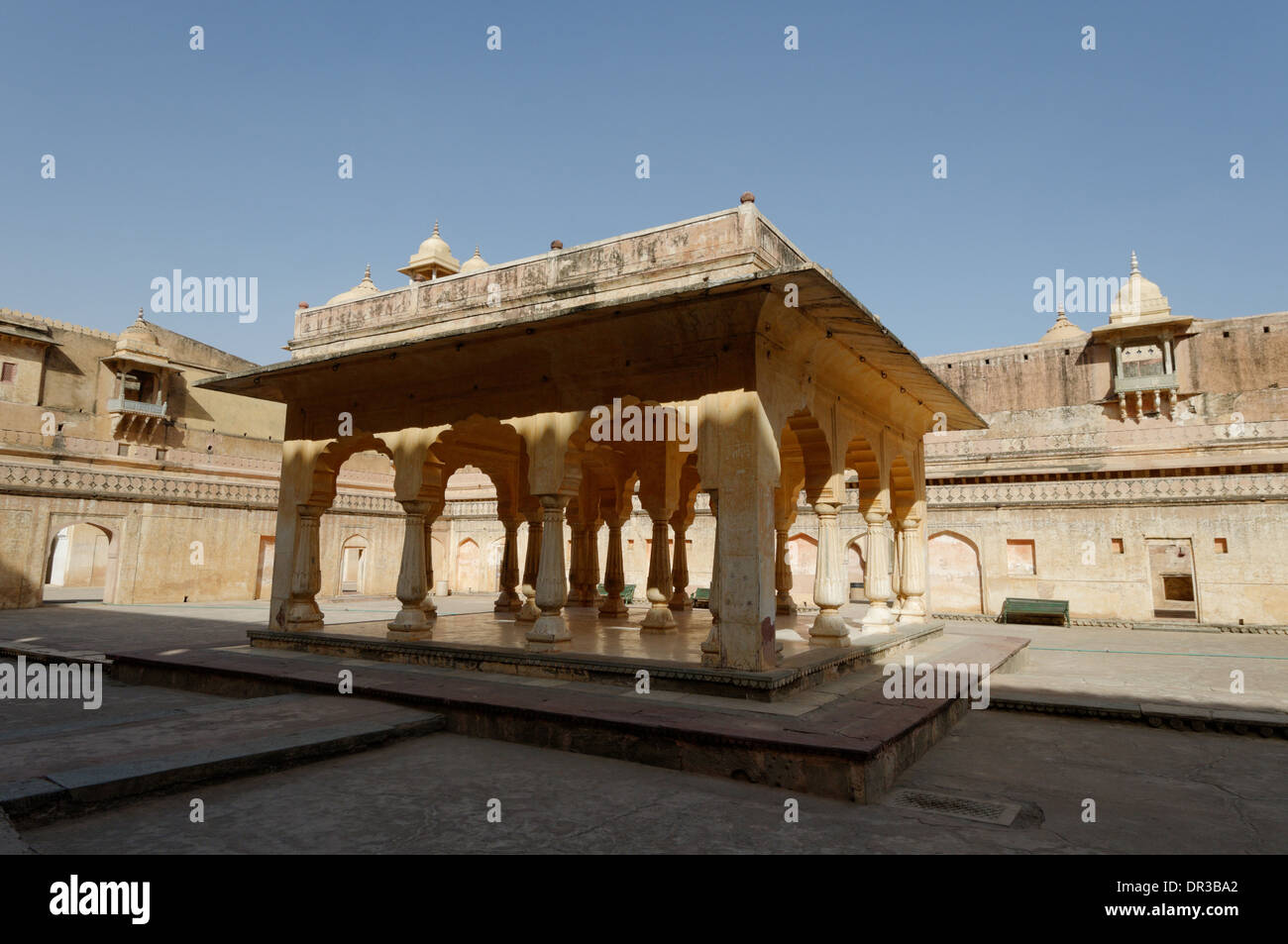 Courtyard of amber fort rajasthan india hi-res stock photography and ...