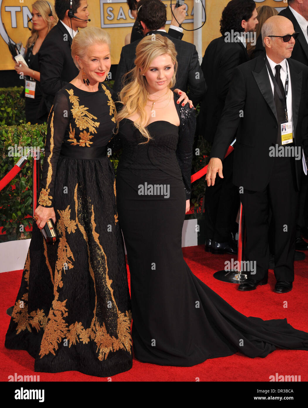 Los Angeles, California, USA. 18th Jan, 2014. Helen Mirren, Abigail ...