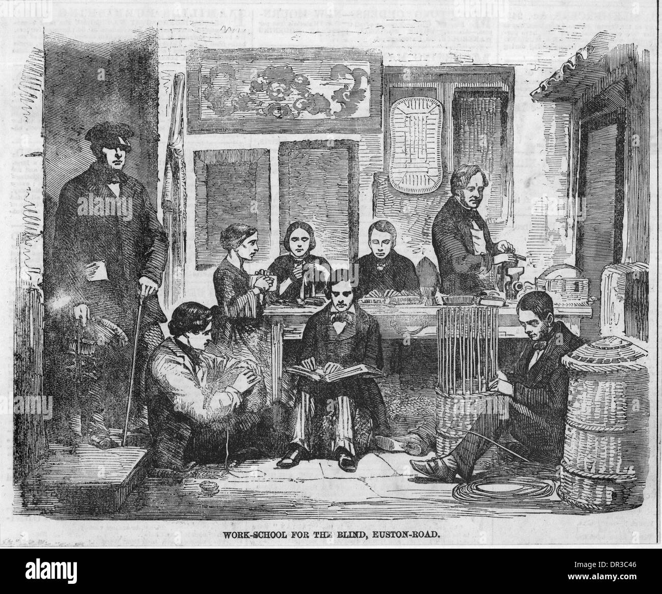 WORK SCHOOL FOR BLIND Stock Photo - Alamy