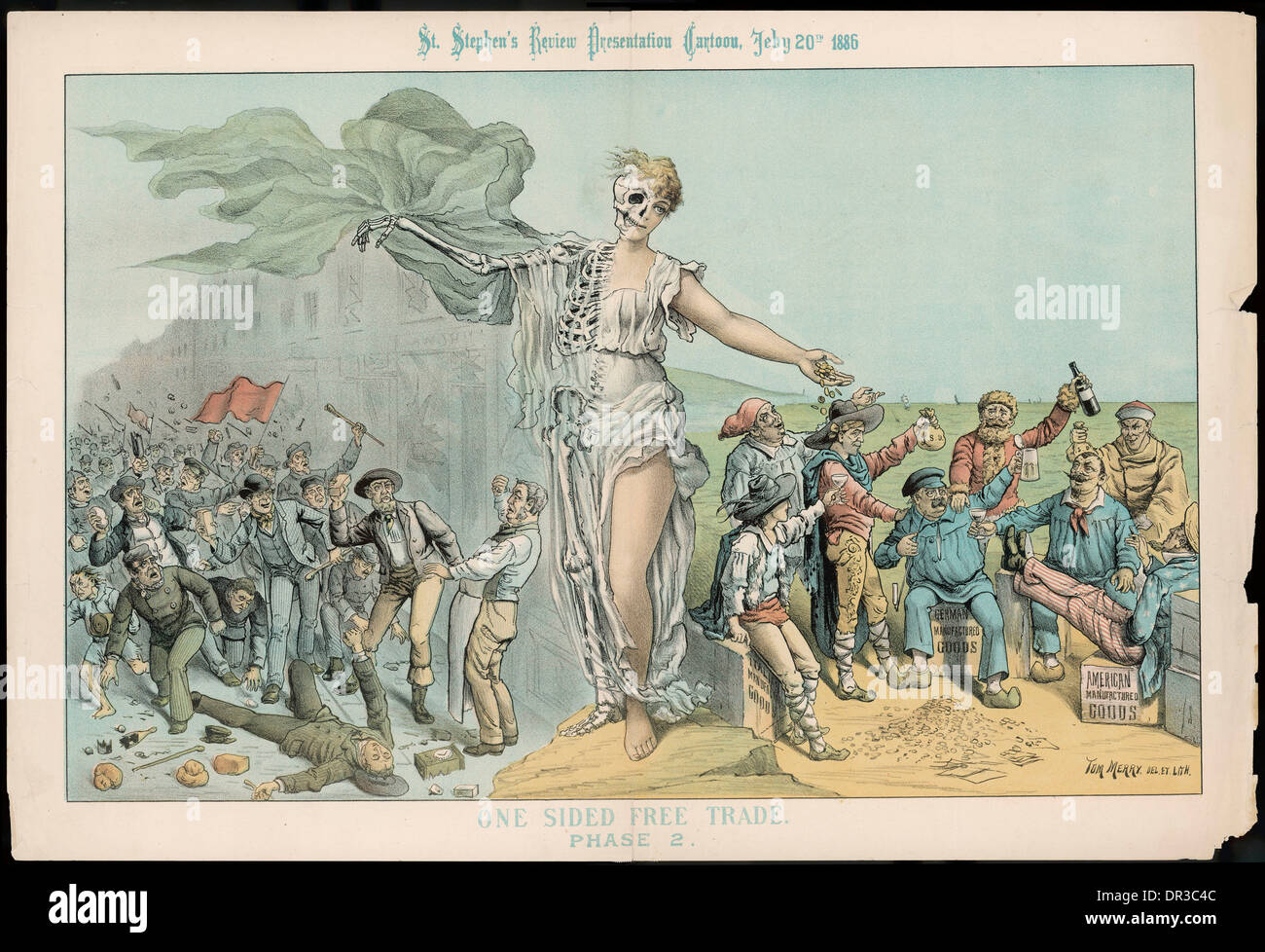 FREE TRADE CARTOON 2 Stock Photo - Alamy