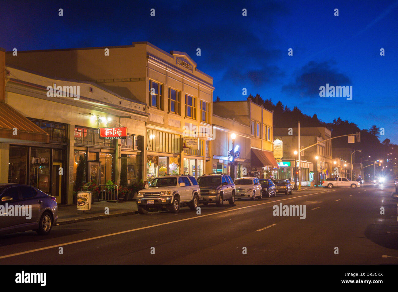 Commercial Street, Downtown Astoria, Oregon, USA Stock Photo - Alamy