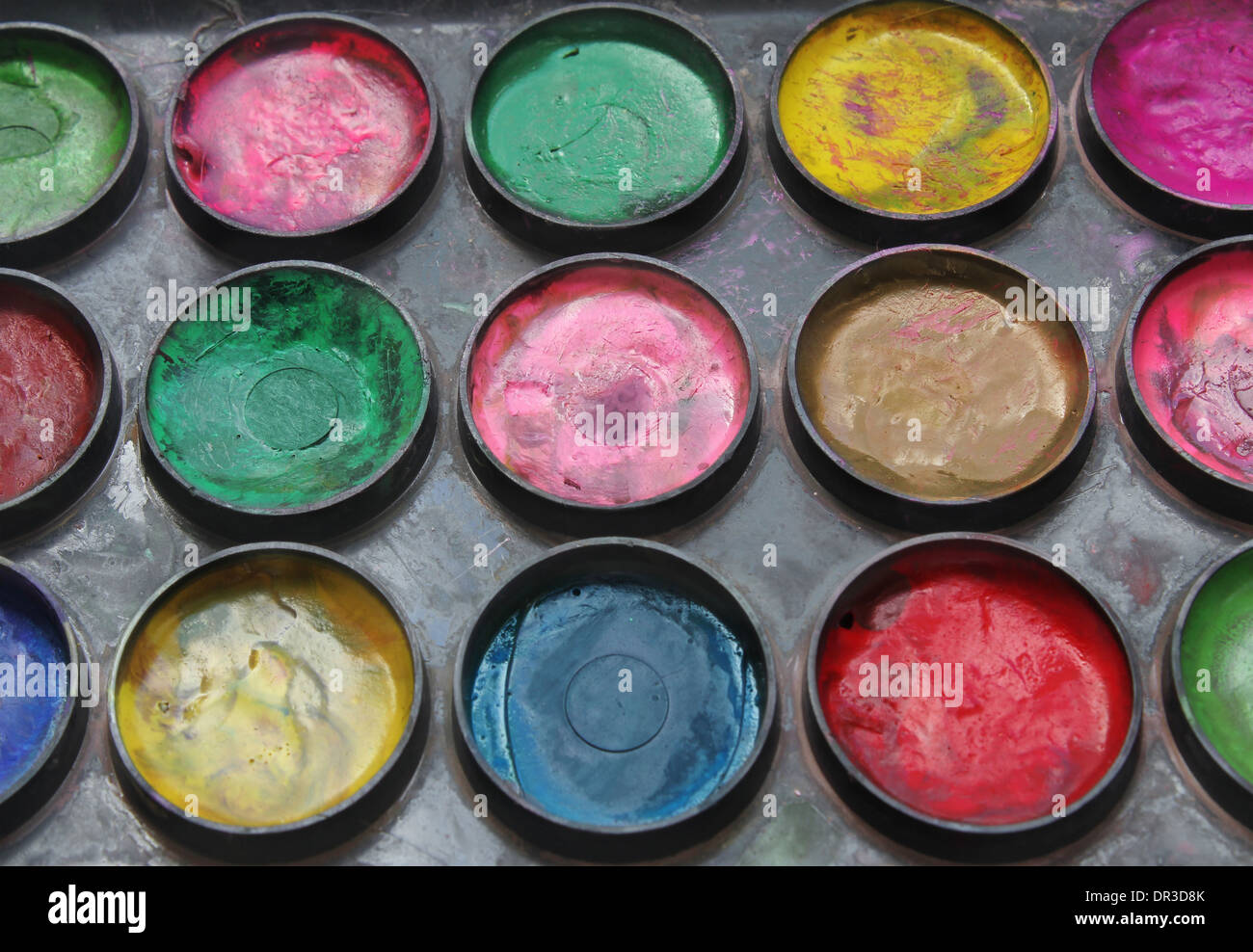Color paint box Stock Photo - Alamy