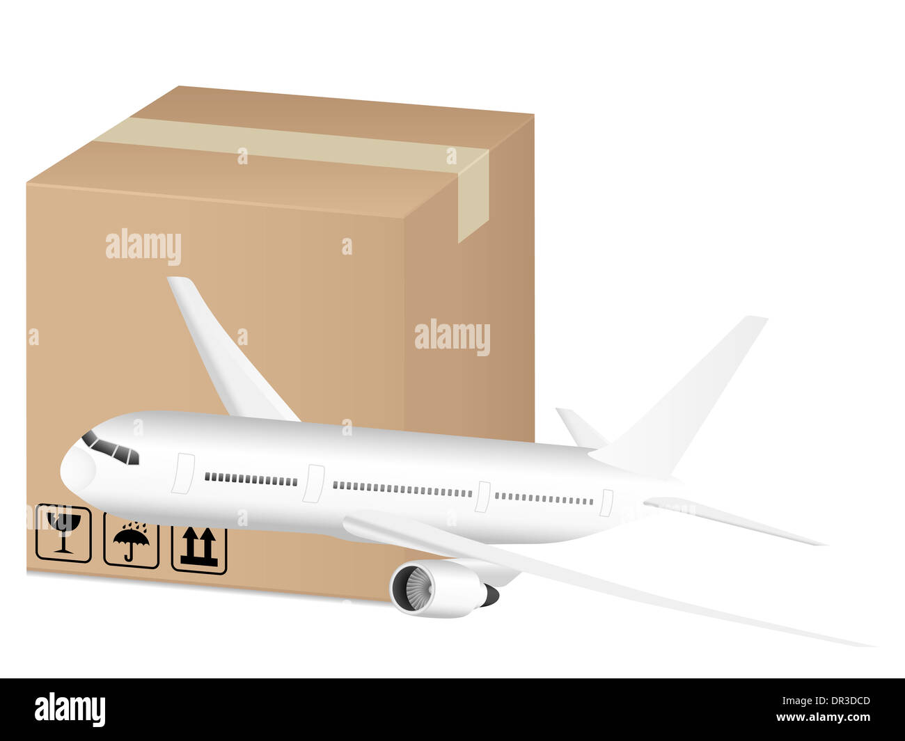 Cargo airplane vector airplane hi-res stock photography and images - Alamy