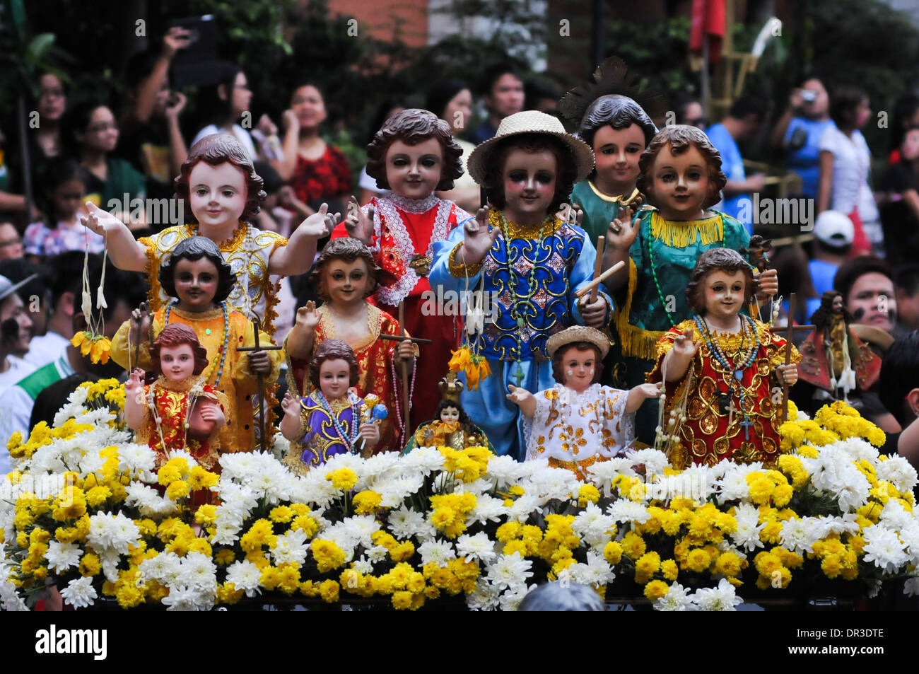 Manila, Philippines. 19th Jan, 2014. MANILA, Philippines - Replicas of ...